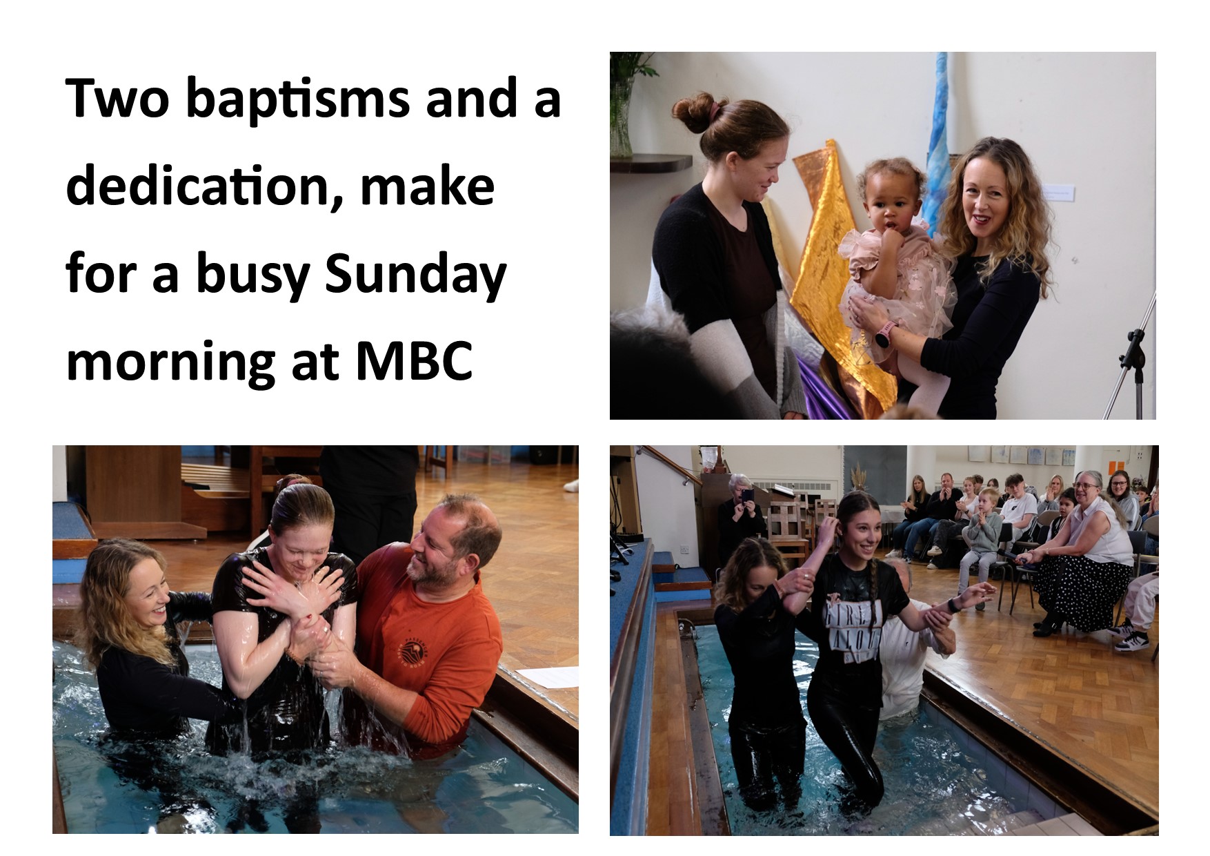 Praise the Lord – two baptisms and a dedication – Moortown Baptist Church
