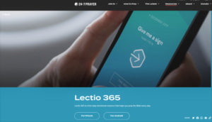 Daily prayer and bible study, download Lectio 365 here – Moortown ...